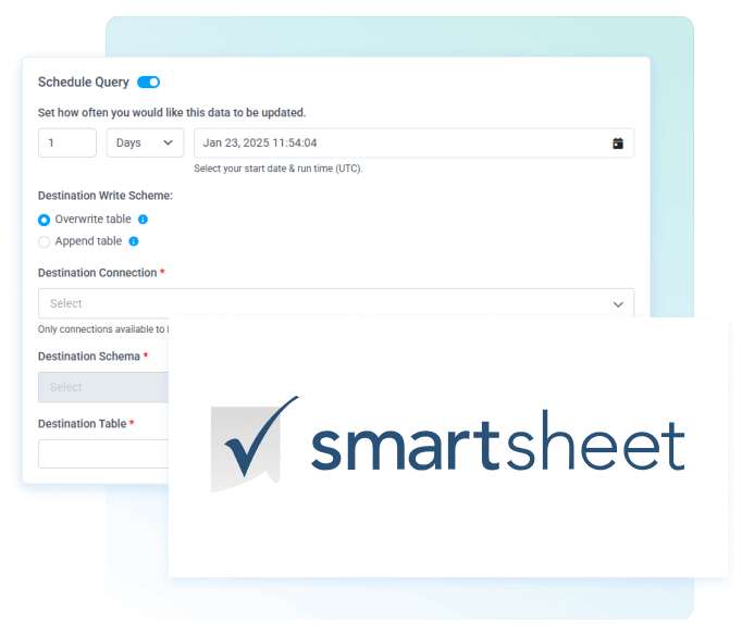 Unlock Smartsheet Connectivity With Scheduled Queries