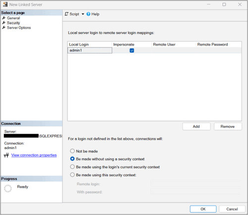 Create And Configure A Sql Server Linked Server